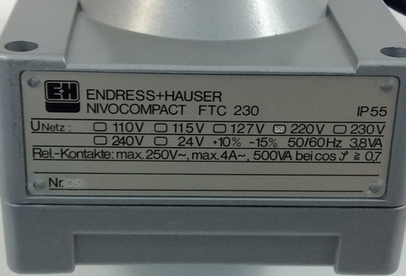 Endress Hauser level limit switch NIVOCOMPACT FTC 230, 220V, 4A | Spark ...